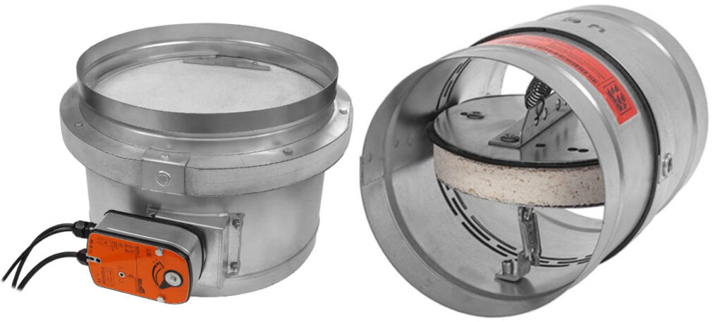 Compuertas Cortafuego Circulares EIS-120 - Mercor Tecresa